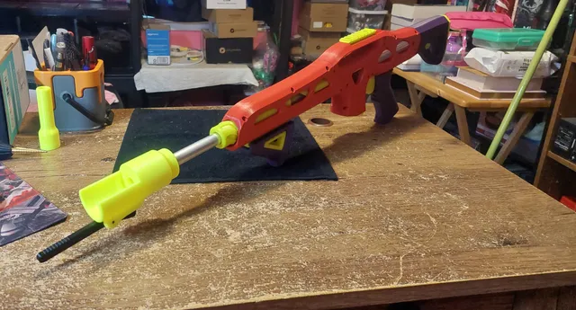 Silly Shell Launcher Attachment -with Silly SCAR thread -shoot darts ...