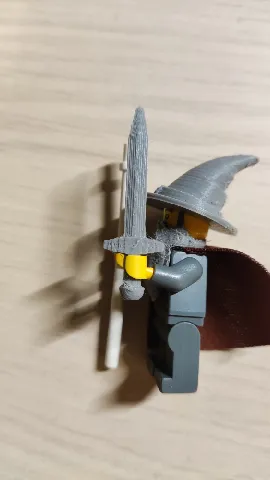 Lego Compatible (18031.dat) Minifig Sword Longsword with Thick Guard by ...
