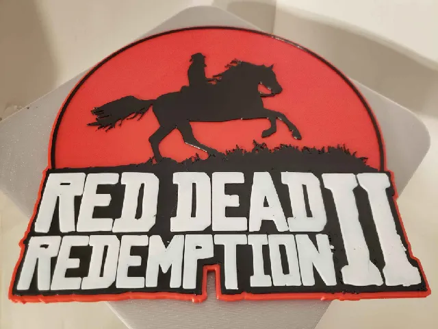 Make of Placa Red Dead Redemption 2 RDR2 by Sloths3DPrintShop ...