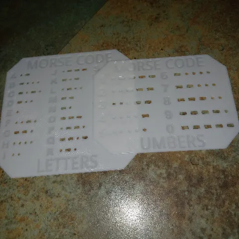 Morse Code Template - Letters by 3Dinfinity | Download free STL model ...