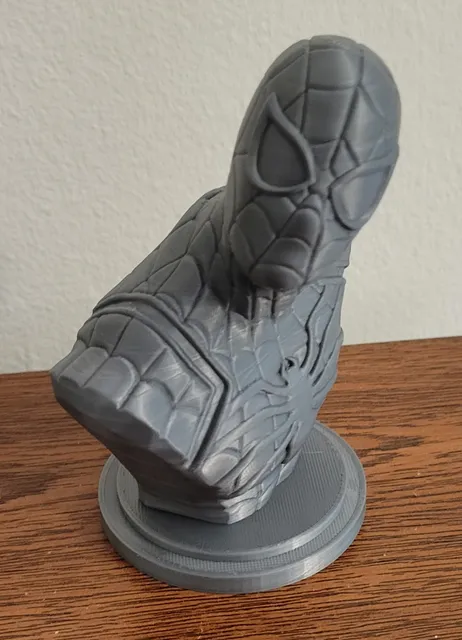 Make of Spider-Man Bust (no support) with round base by Steve Six ...