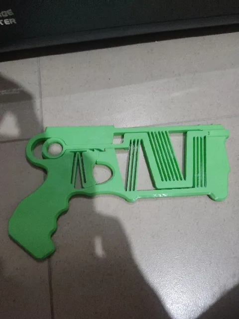 Make of One Piece Compliant Mechanism Blaster (Mark Rober) by adir moshe | Download free STL ...