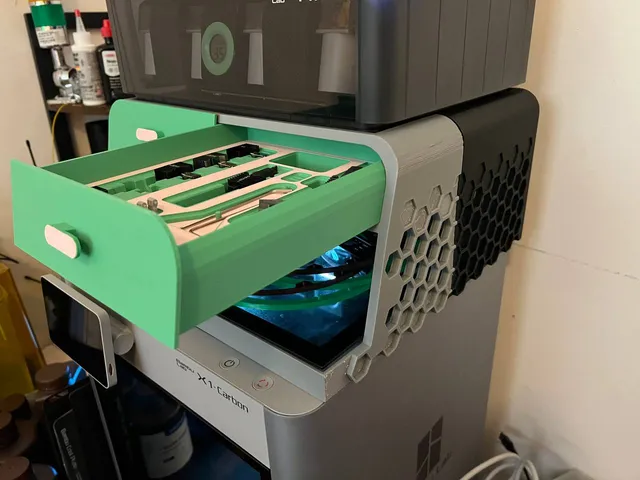 Make of X3D-FINAL Riser/drawer | Bambu Lab X1/P1 AMS Stand by ...