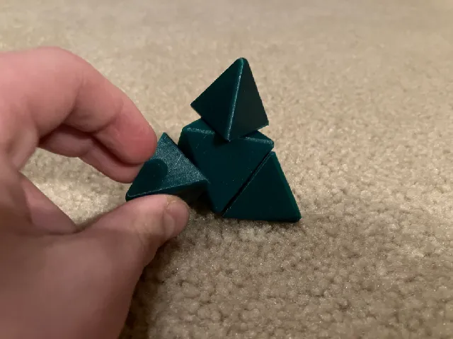 Make of 2x2 Pyraminx (print in place) by Imitation Crab Supreme ...