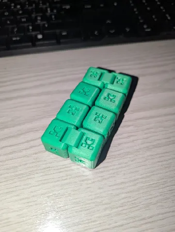 Minecraft Creeper Infinity Cube by FightTheFoo | Download free STL ...