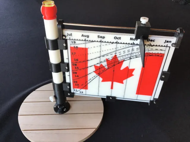 National Flag Vertical Sundial by 3DMason | Download free STL model ...