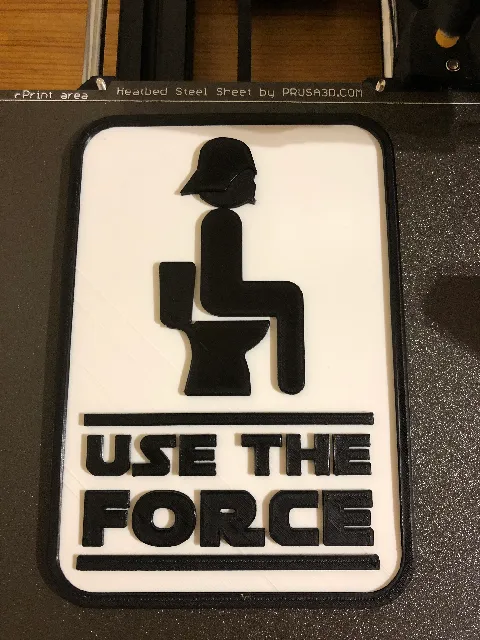 Make of Vader Toilet Panel (Prusa Mini single extruder) by spec997 | Download free STL model ...