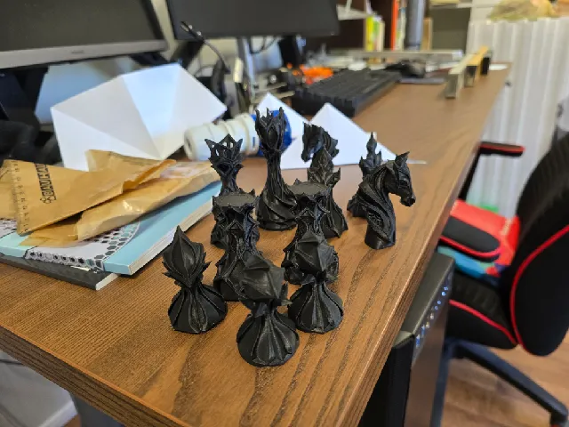Stylized Chess Set by 29flo | Download free STL model | Printables.com