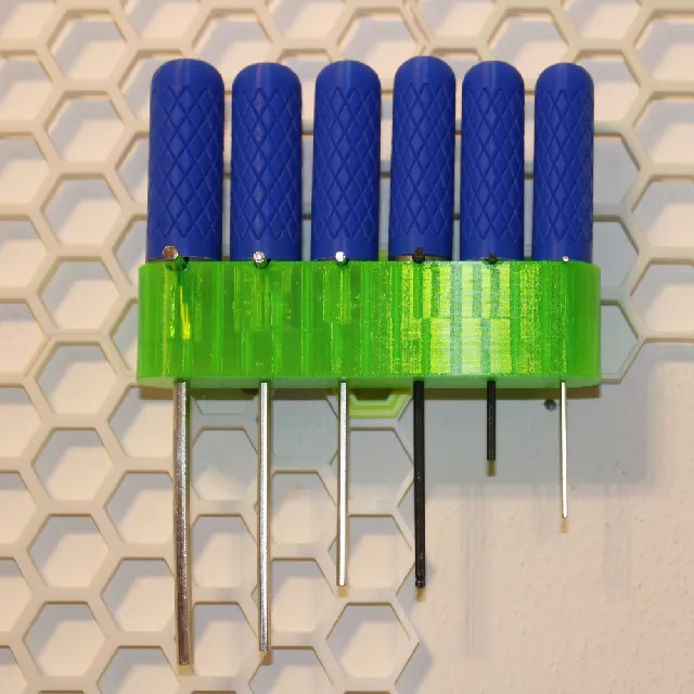 Make of Allen Key Handle Holder, Honycomb Storage Wall edition by ...