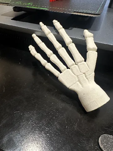 Skeleton hand (movable) by Wilko_SLO | Download free STL model ...