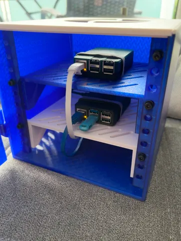 Mini server rack by Stig Turner | Download free STL model | Printables.com