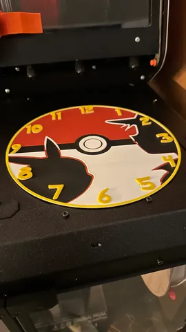 Pokeball Clock by Ian Smalley | Download free STL model | Printables.com