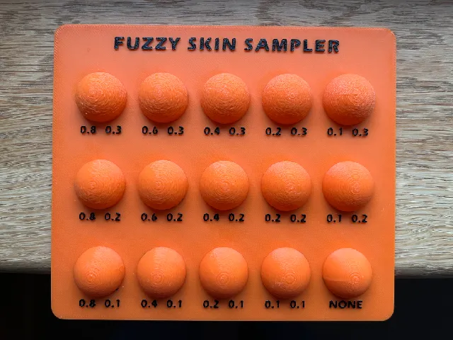 Make of Bambu Lab Fuzzy Skin Sampler by Makers Manual | Download free ...