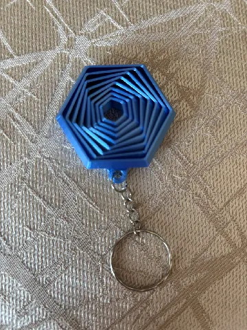 Keychain Hexagon Fidget by LinkDesigns | Download free STL model ...