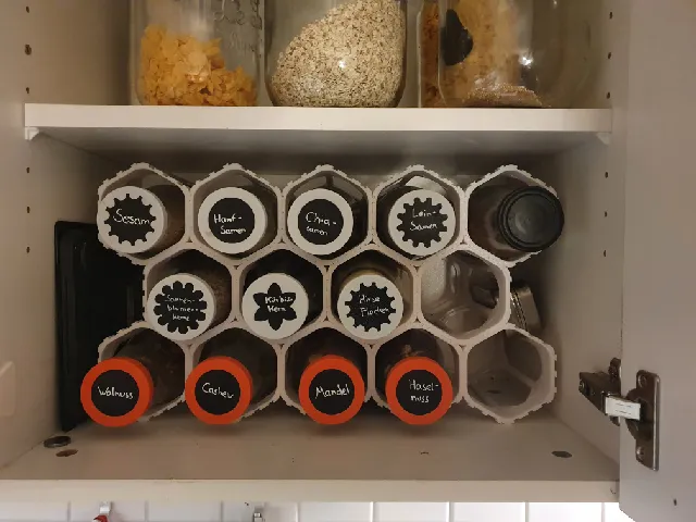 Smaller Honeycomb Interlocking Water Bottle Rack by BN3D | Download ...