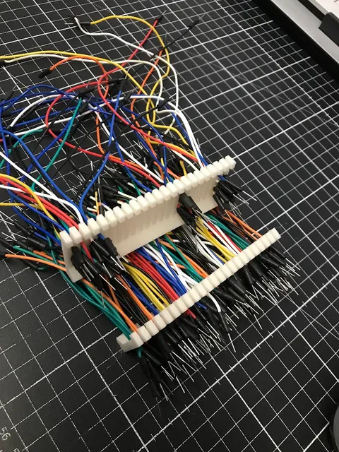 Make of Jumper wire/cable holder/organizer V2.0 (for Arduino, Elegoo ...