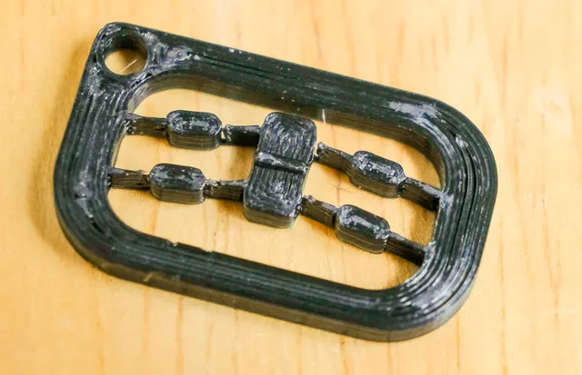 Make of Keychain Fidget Toy (Compliant Mechanism) by CooterBaldwin ...