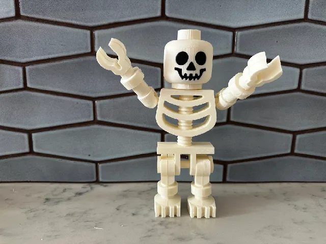 Make of Giant Lego Skeleton (Face & Arm Improvements) by maxelman ...