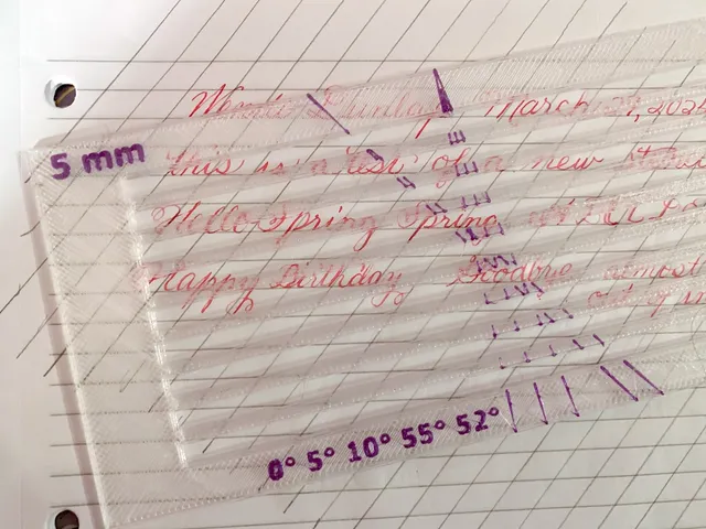 Calligraphy ruler by TlustejHanz | Download free STL model | Printables.com