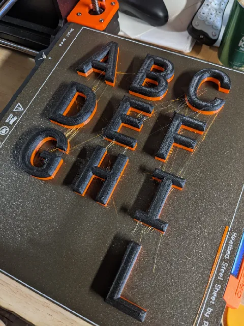 Make of Magnetic Letters - Refrigerator Alphabet Magnets by Bas ...