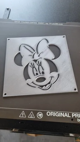 Disney characters stencil - Minnie by My 3D Prints | Download free STL ...