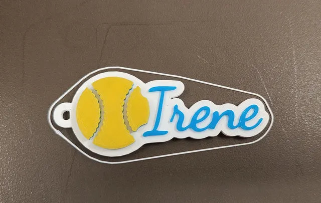 SOFTBALL BASEBALL KEYCHAIN by Terry Grider | Download free STL model ...