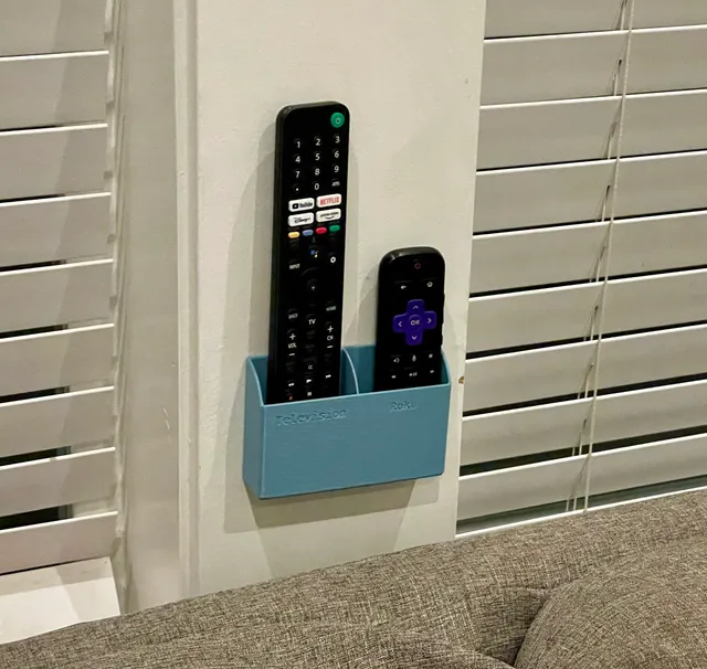 Make of TV/Roku Remote Holder by dankmaker | Download free STL model ...