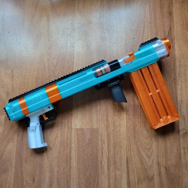 Make of Battle Axe - Shell Ejecting Nerf Shotgun (3D Printed Nerf Blaster) by SeashellSolus451 ...