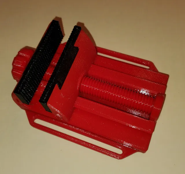 Make of Yet Another Fully 3D Printable Mini Vice With Interchangeable ...
