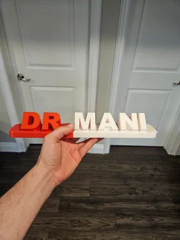 3D Name from letters - Standard font by LayerModels | Download free STL ...