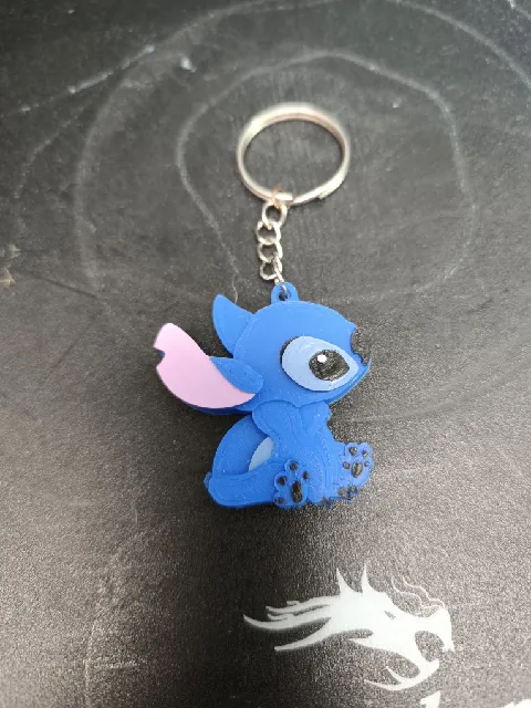 Make of Stitch and Angel keychain by Sobeck77 | Download free STL model ...