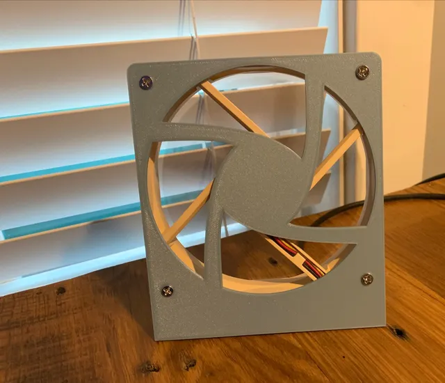 Make of 120mm PC Fan Holder / Desk Fan by Aaron | Download free STL ...