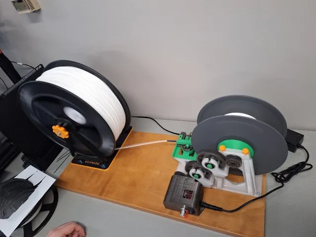 Awesome Filament Spool Rewinder - Upgraded by Diplomator | Download ...