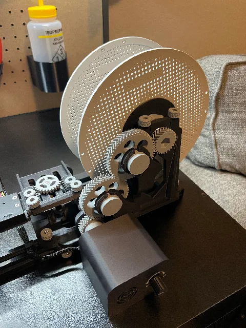 Make of Bambu Lab Filament Spool Winder - Upgraded by Kevin | Download ...