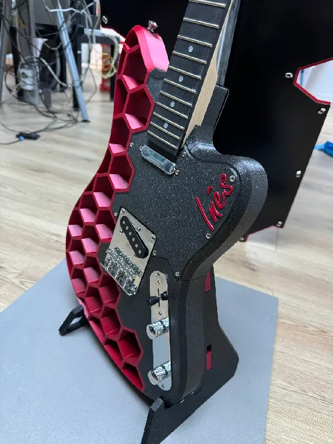 Make of The Bambucaster guitar by Rui Cook | Download free STL model ...