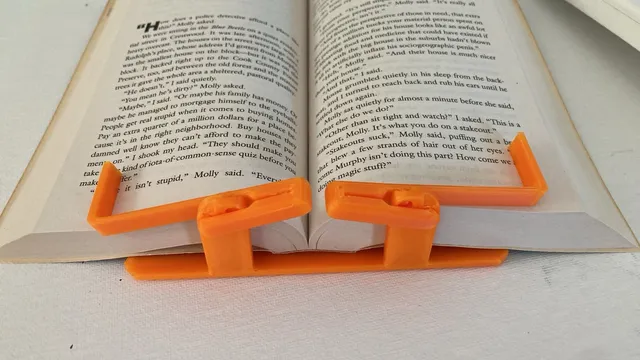 Hands-Free Book Holder by Cameron | Download free STL model ...