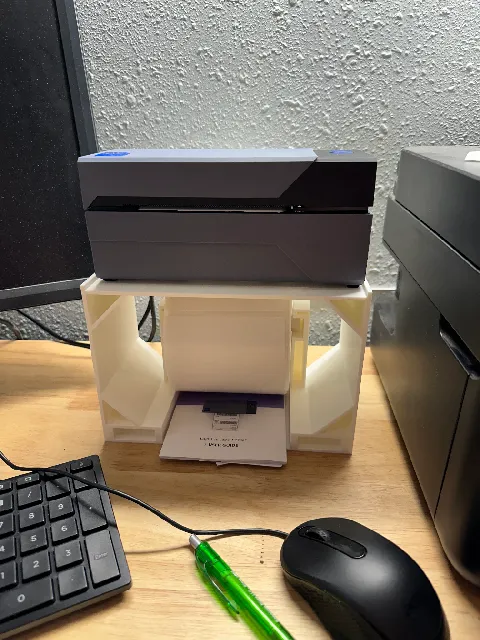 Make of 4x6 Label Printer Stand [for large label rolls] by skeedy ...