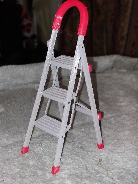 Make of 1/10 Scale Folding 3 Tier Step Ladder by Glenn Brockett ...