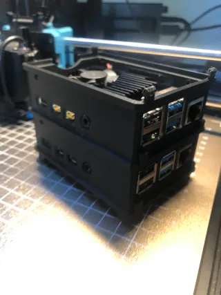 Raspberry Pi 4 Modular Stacking Cluster Case by sjogerst | Download ...
