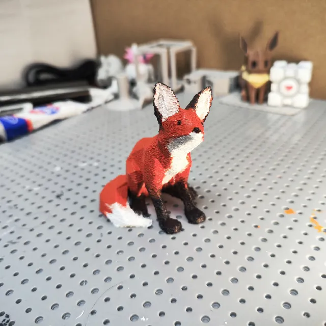 Make of Low poly fennec fox by Unde Cyce | Download free STL model ...