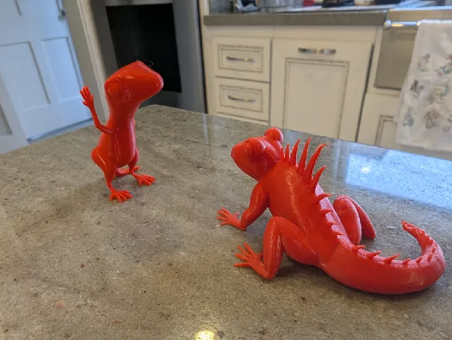 Simple cartoon lizard waving by tduerig | Download free STL model ...