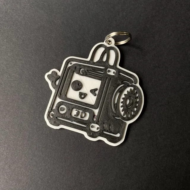 Make of Happy 3D Printer Keychain by georgmierau | Download free STL ...