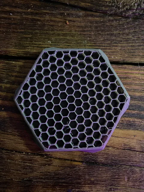 Make of Coaster with infill pattern by Fln_norml | Download free STL ...