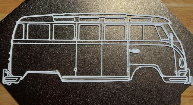 Volkswagen Transporter VW Type 2 T2 Bulli - WALL MOUNT ART 2D by ...