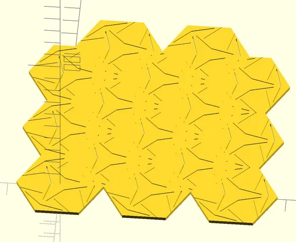 Bistable Auxetic Structure (Parametric with OpenSCAD) by ahaque ...