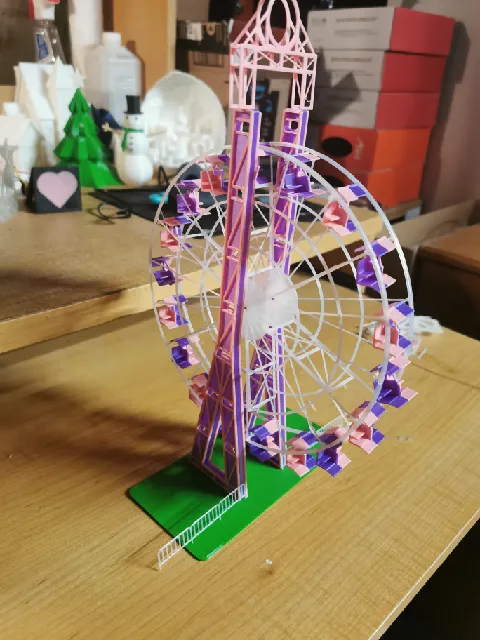 Make of FERRIS WHEEL MODEL RAILROAD HO SCALE by Brutal3dprints ...