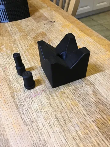 Simple 'V' block for small pedestal drill by Kev0X0 | Download free STL ...