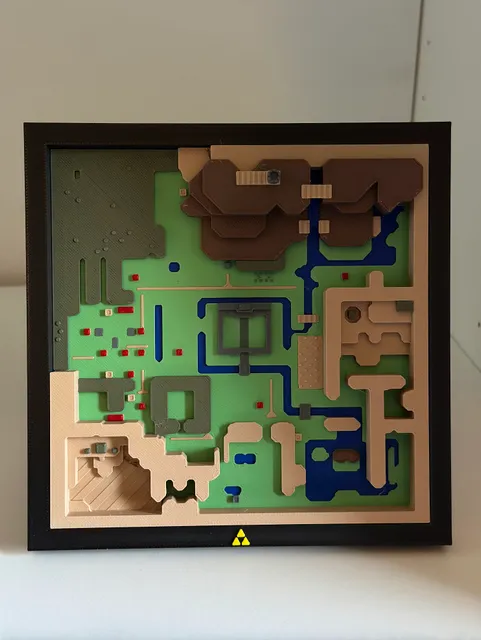 Make of Zelda A Link To The Past Map by Arno Bats | Download free STL ...