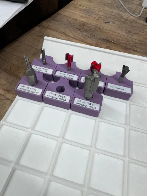 Make of Gridfinity router bit holder by Nicky Semenza | Download free ...