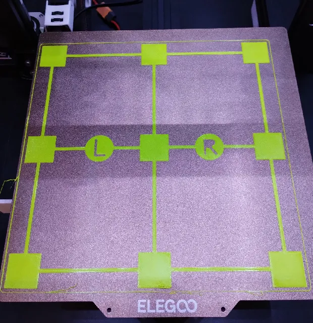 Make of Bed level test, 135x135, Creality Ender 2 pro by Tim Schabe ...